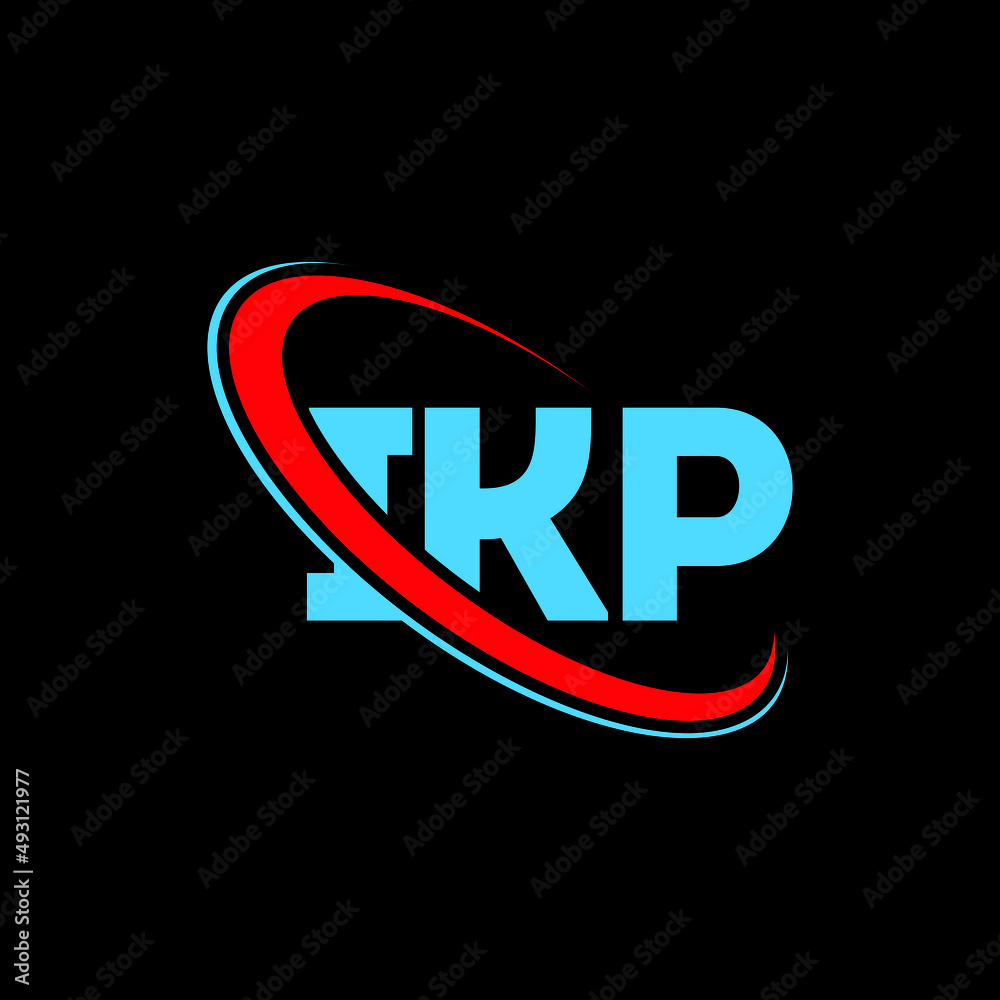 IKP logo. IKP letter. IKP letter logo design. Initials IKP logo linked ...