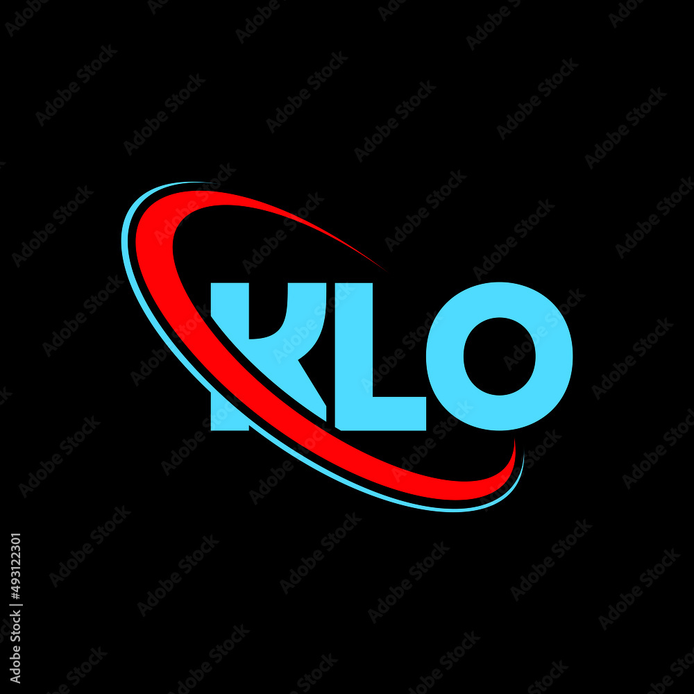 KLO logo. KLO letter. KLO letter logo design. Initials KLO logo linked ...