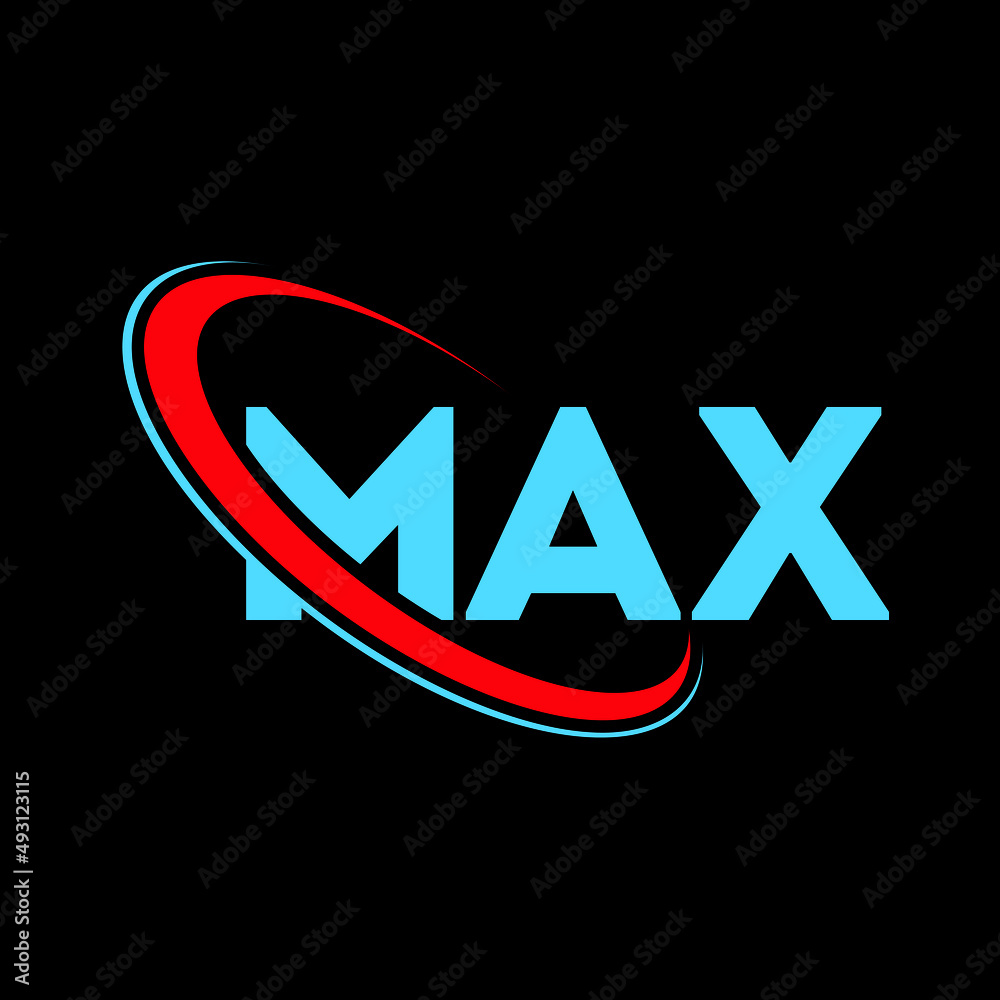 Plakat MAX logo. MAX letter. MAX letter logo design. Intitials MAX logo ...