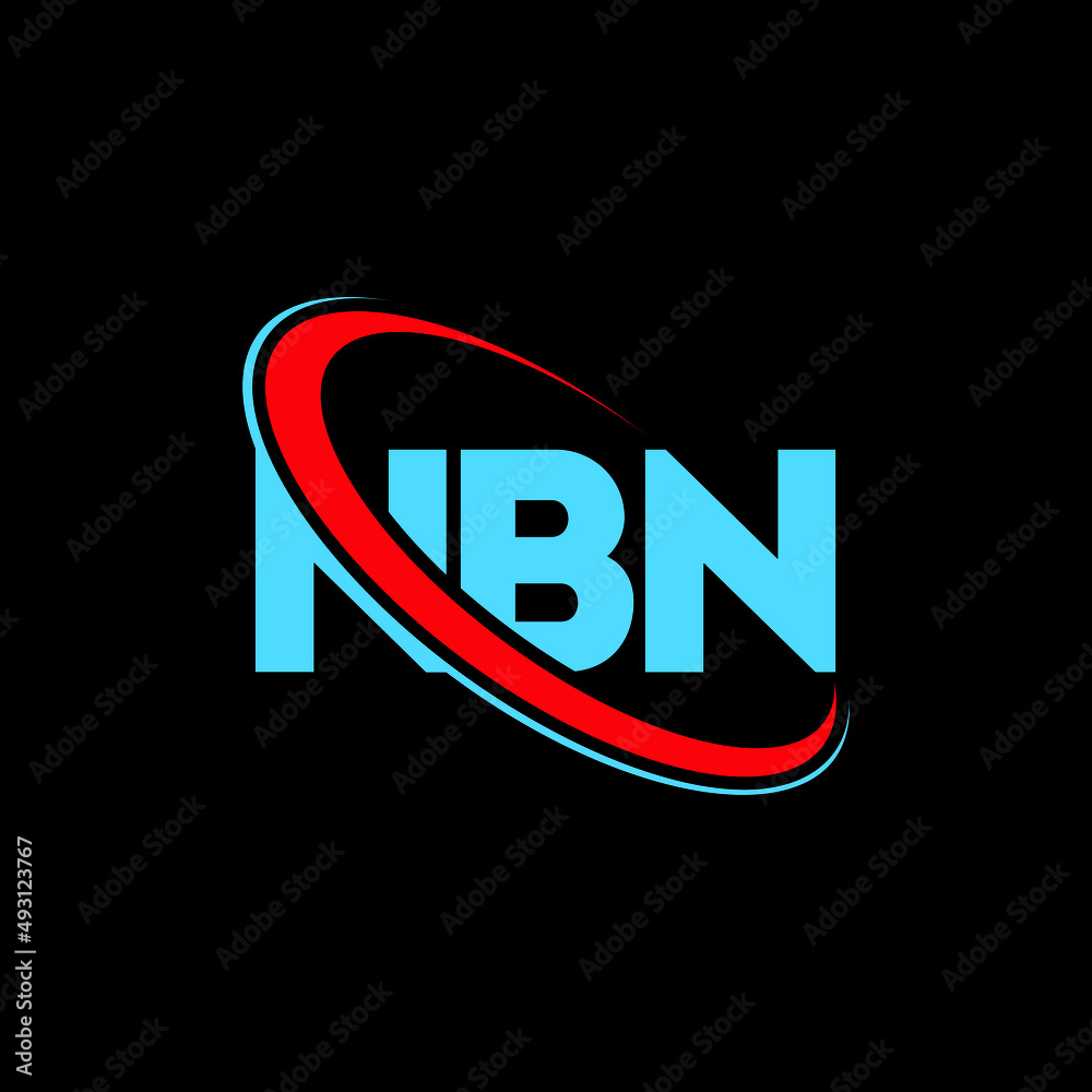 NBN logo. NBN letter. NBN letter logo design. Intitials NBN logo linked ...