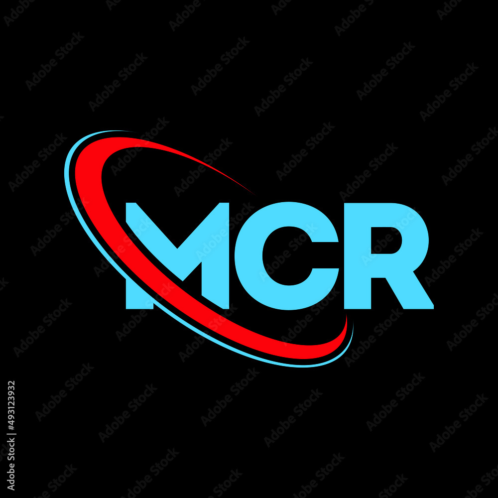MCR logo. MCR letter. MCR letter logo design. Intitials MCR logo linked ...