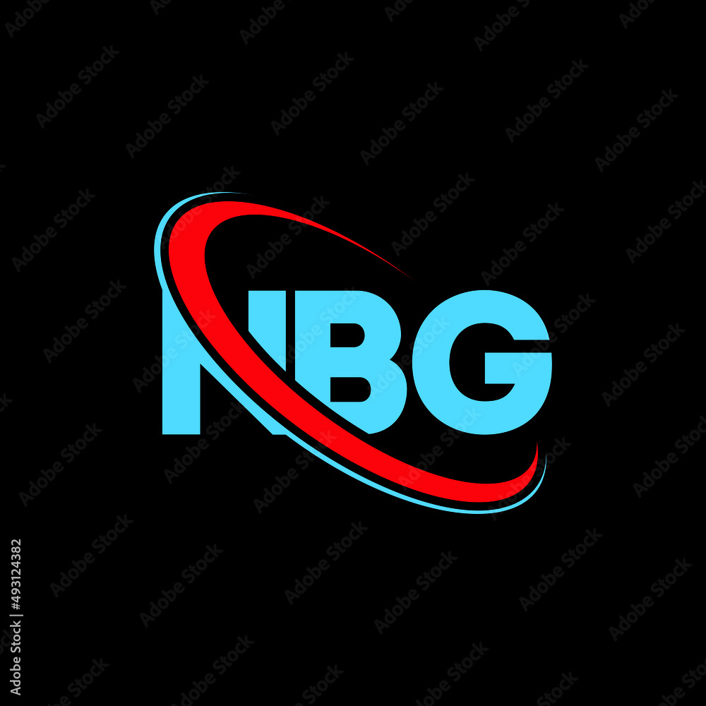 NBG logo. NBG letter. NBG letter logo design. Intitials NBG logo linked ...