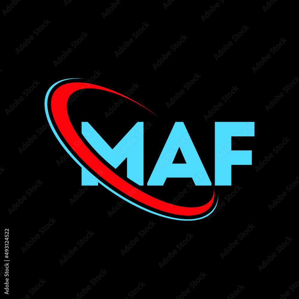 MAF logo. MAF letter. MAF letter logo design. Intitials MAF logo linked ...