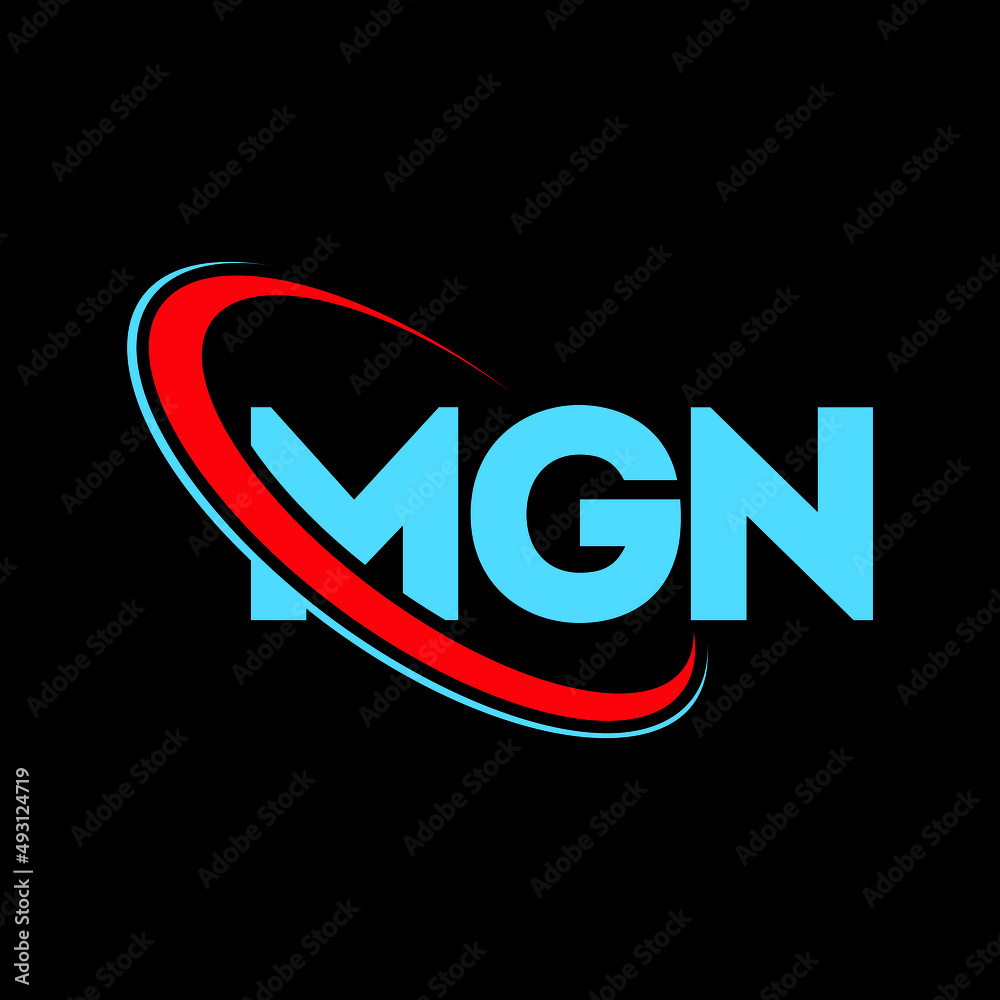MGN logo. MGN letter. MGN letter logo design. Initials MGN logo linked ...