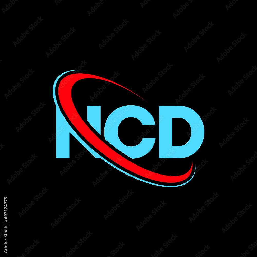 NCD logo. NCD letter. NCD letter logo design. Intitials NCD logo linked ...