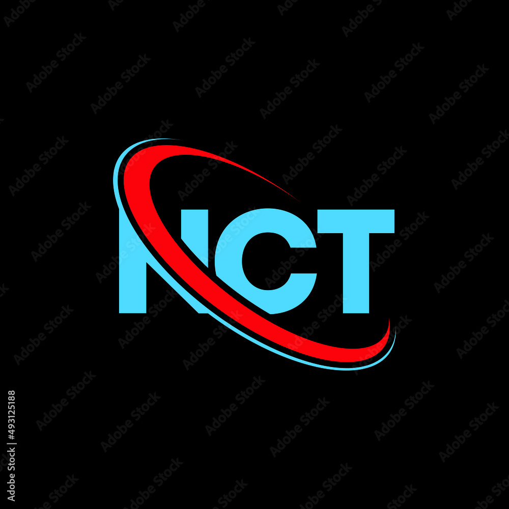 Vetor de NCT logo. NCT letter. NCT letter logo design. Intitials NCT ...