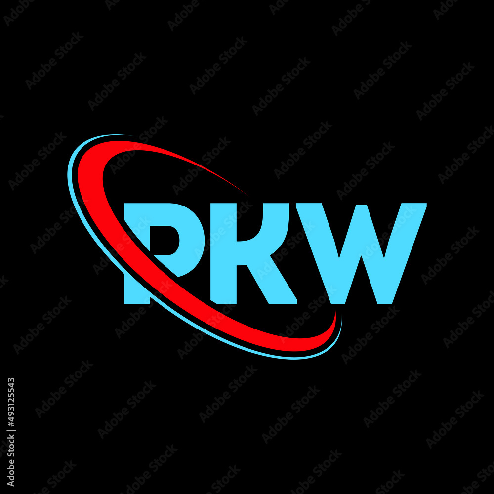 PKW logo. PKW letter. PKW letter logo design. Initials PKW logo linked ...