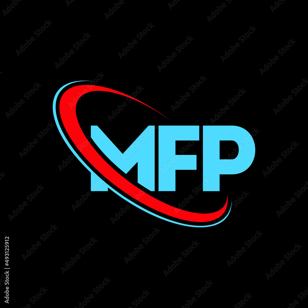MFP logo. MFP letter. MFP letter logo design. Initials MFP logo linked ...