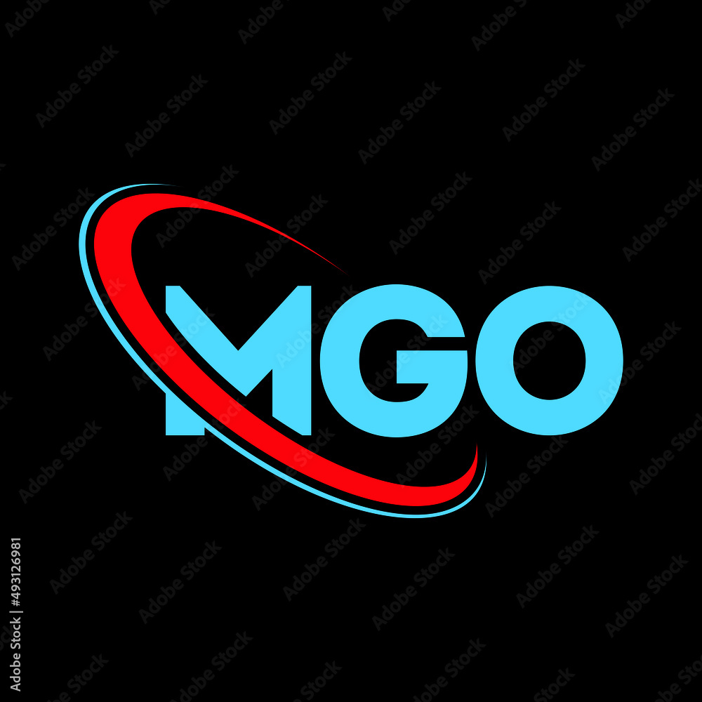 Vetor de MGO logo. MGO letter. MGO letter logo design. Initials MGO ...