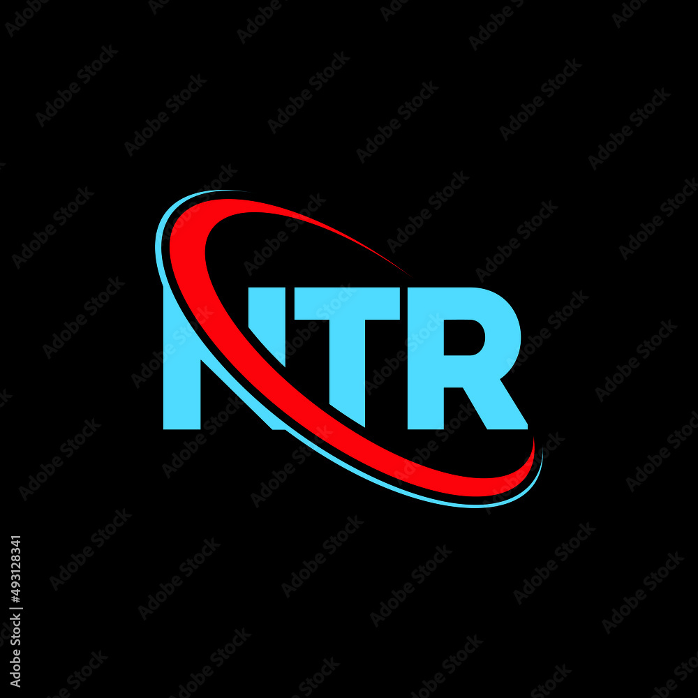 NTR logo. NTR letter. NTR letter logo design. Initials NTR logo linked ...