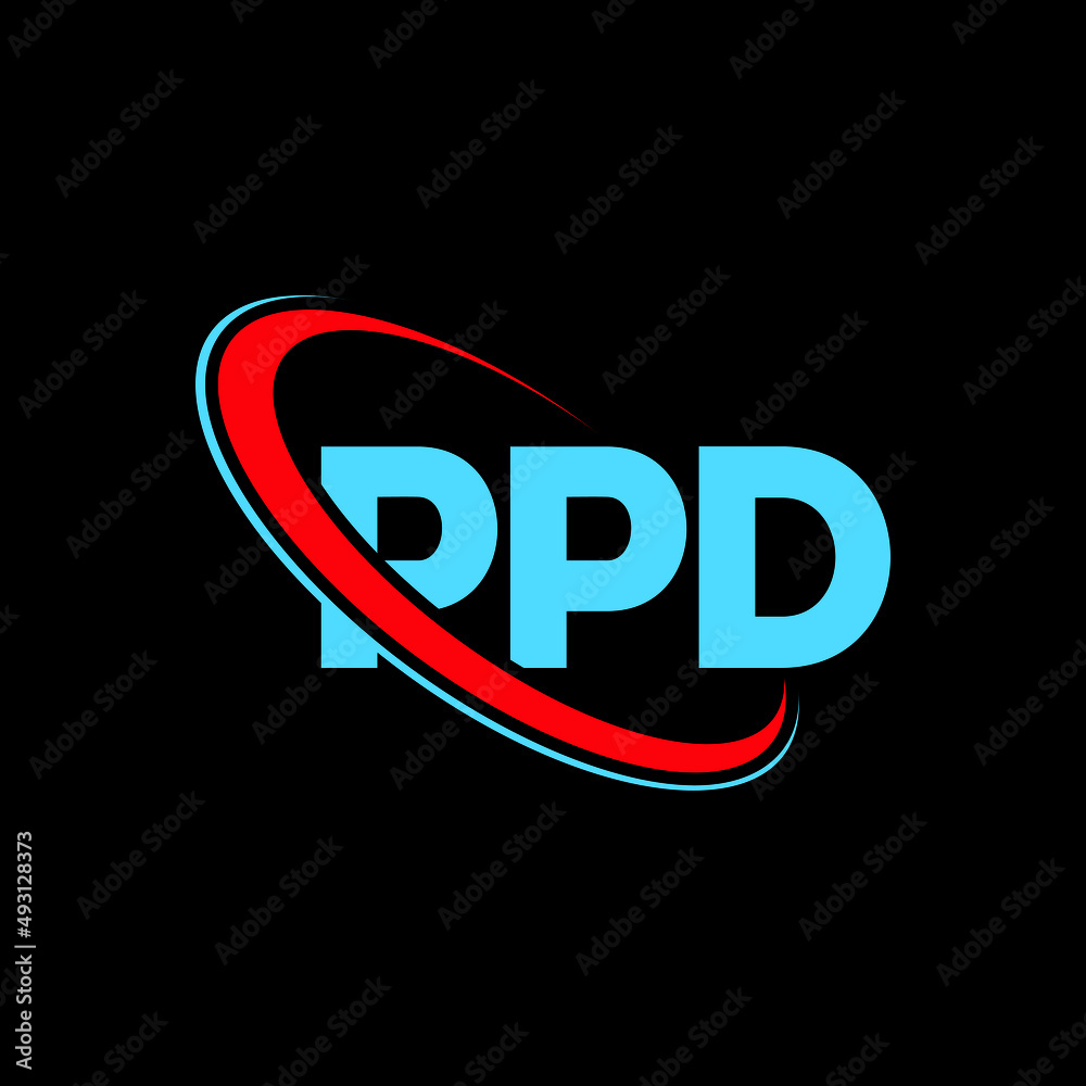 PPD logo. PPD letter. PPD letter logo design. Initials PPD logo linked ...