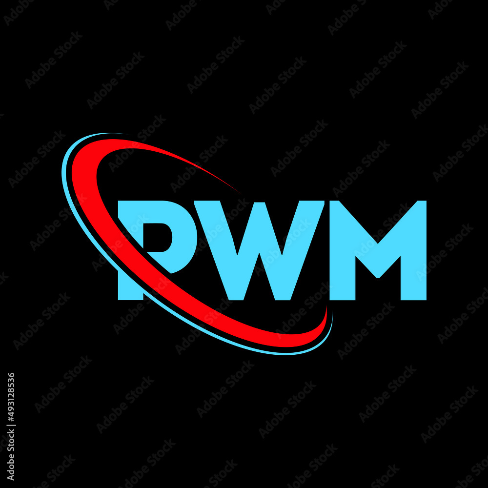 PWM logo. PWM letter. PWM letter logo design. Initials PWM logo linked ...