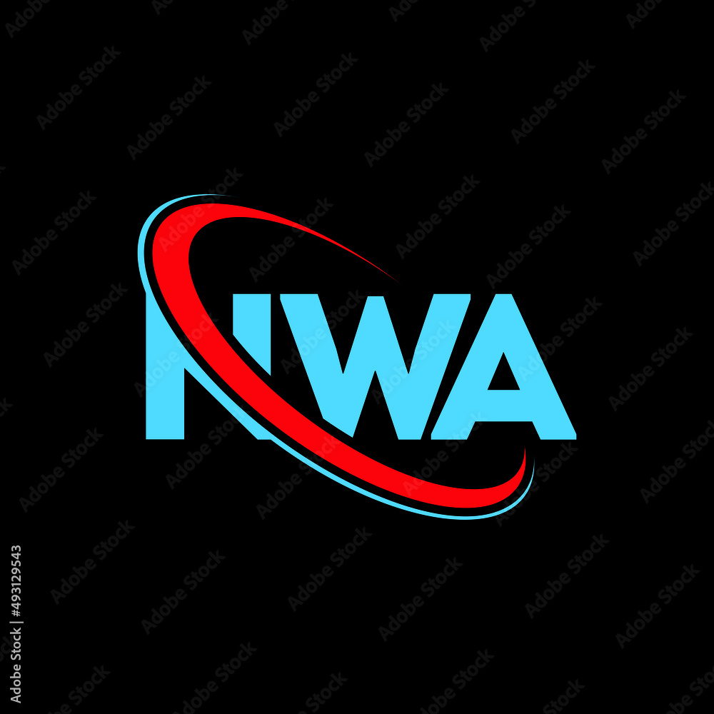 Vetor de NWA logo. NWA letter. NWA letter logo design. Initials NWA ...