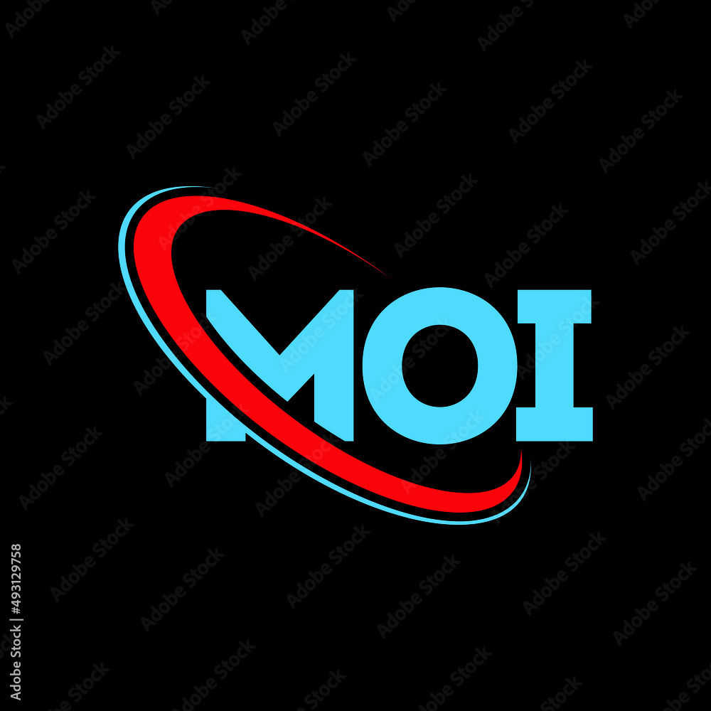 MOI logo. MOI letter. MOI letter logo design. Initials MOI logo linked ...