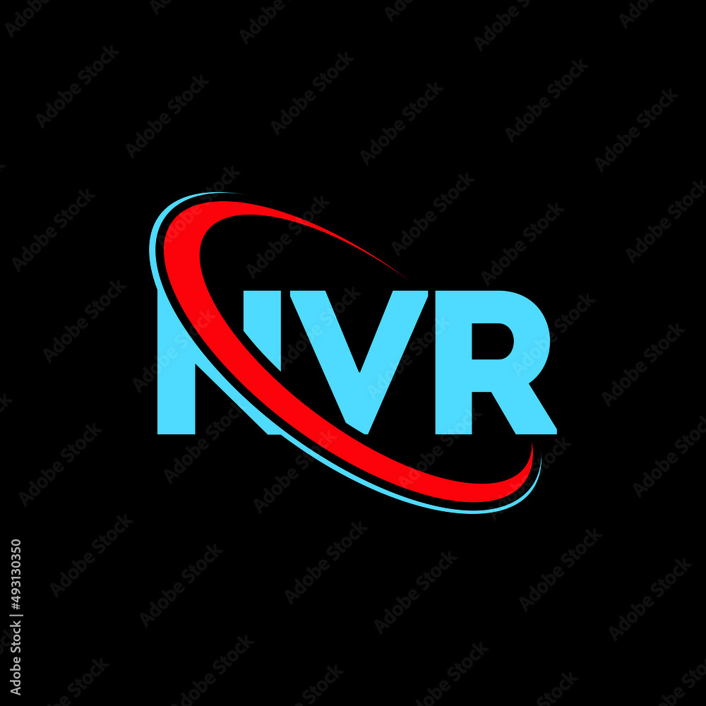 NVR logo. NVR letter. NVR letter logo design. Initials NVR logo linked ...