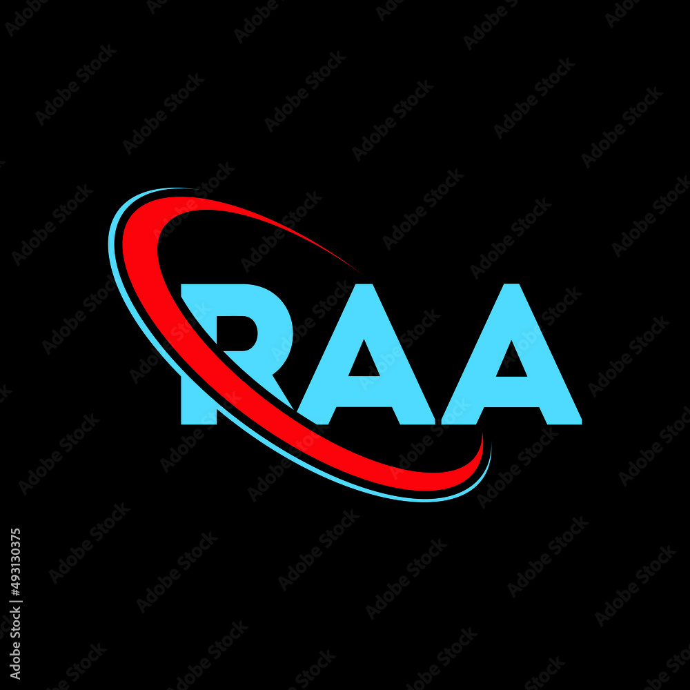 RAA logo. RAA letter. RAA letter logo design. Intitials RAA logo linked ...
