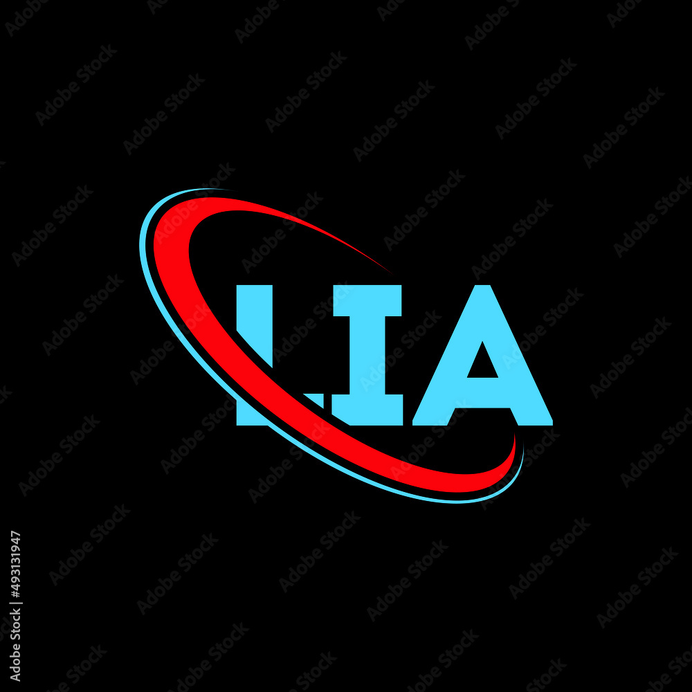 LIA logo. LIA letter. LIA letter logo design. Initials LIA logo linked ...