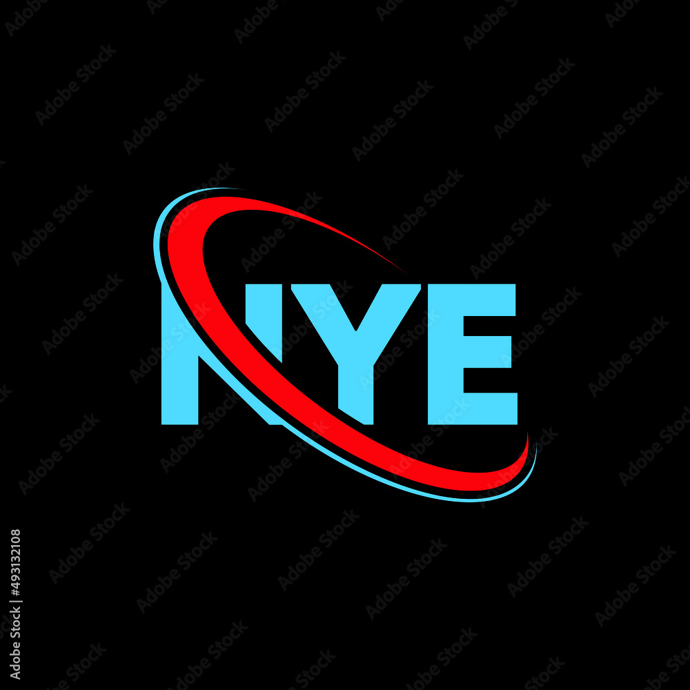 NYE logo. NYE letter. NYE letter logo design. Initials NYE logo linked ...