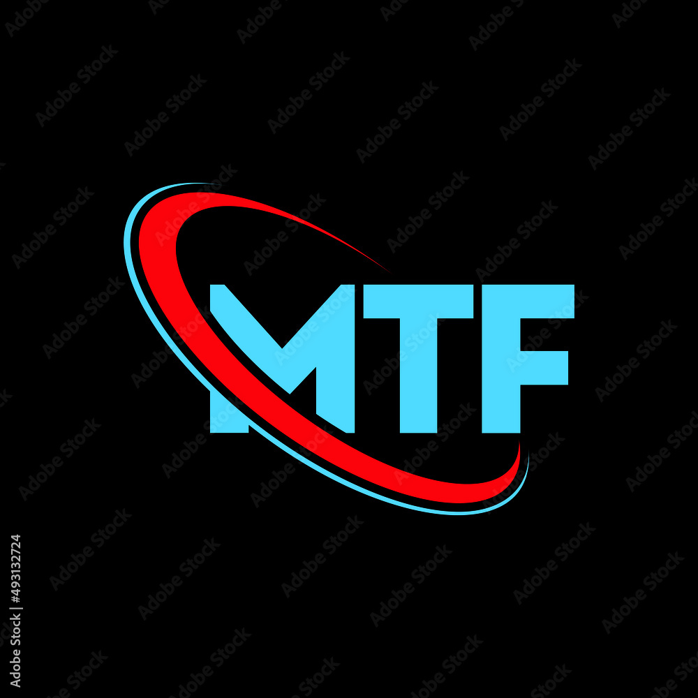 MTF logo. MTF letter. MTF letter logo design. Initials MTF logo linked ...