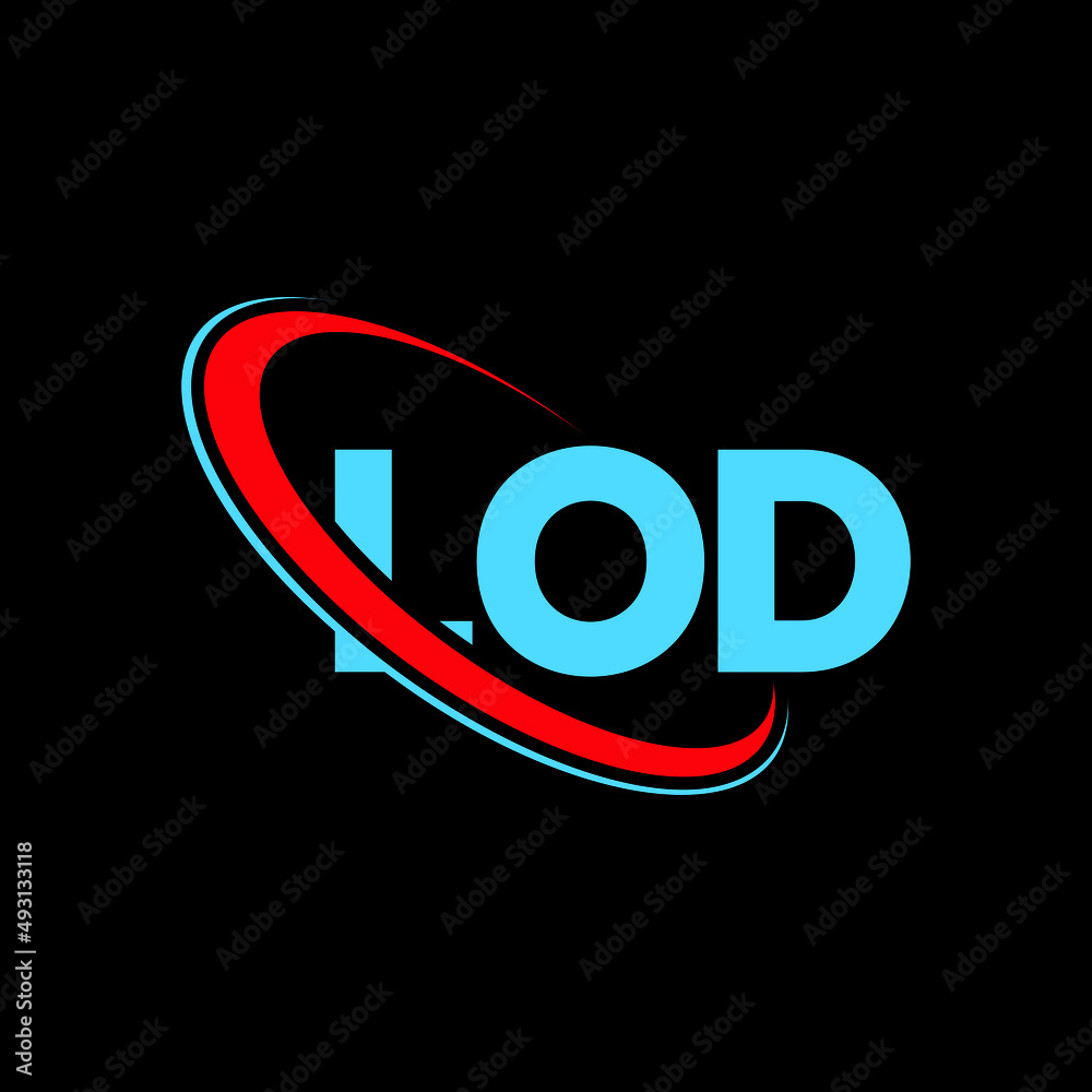 LOD logo. LOD letter. LOD letter logo design. Initials LOD logo linked ...