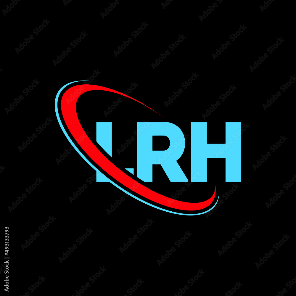 LRH logo. LRH letter. LRH letter logo design. Initials LRH logo linked ...