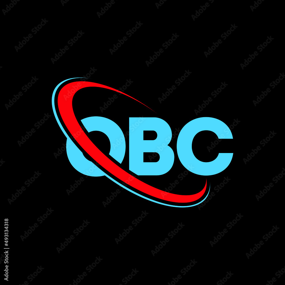 OBC logo. OBC letter. OBC letter logo design. Intitials OBC logo linked ...