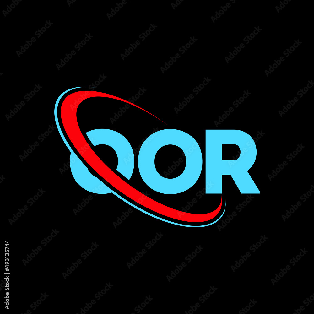 Vektorová grafika „OOR logo. OOR letter. OOR letter logo design ...