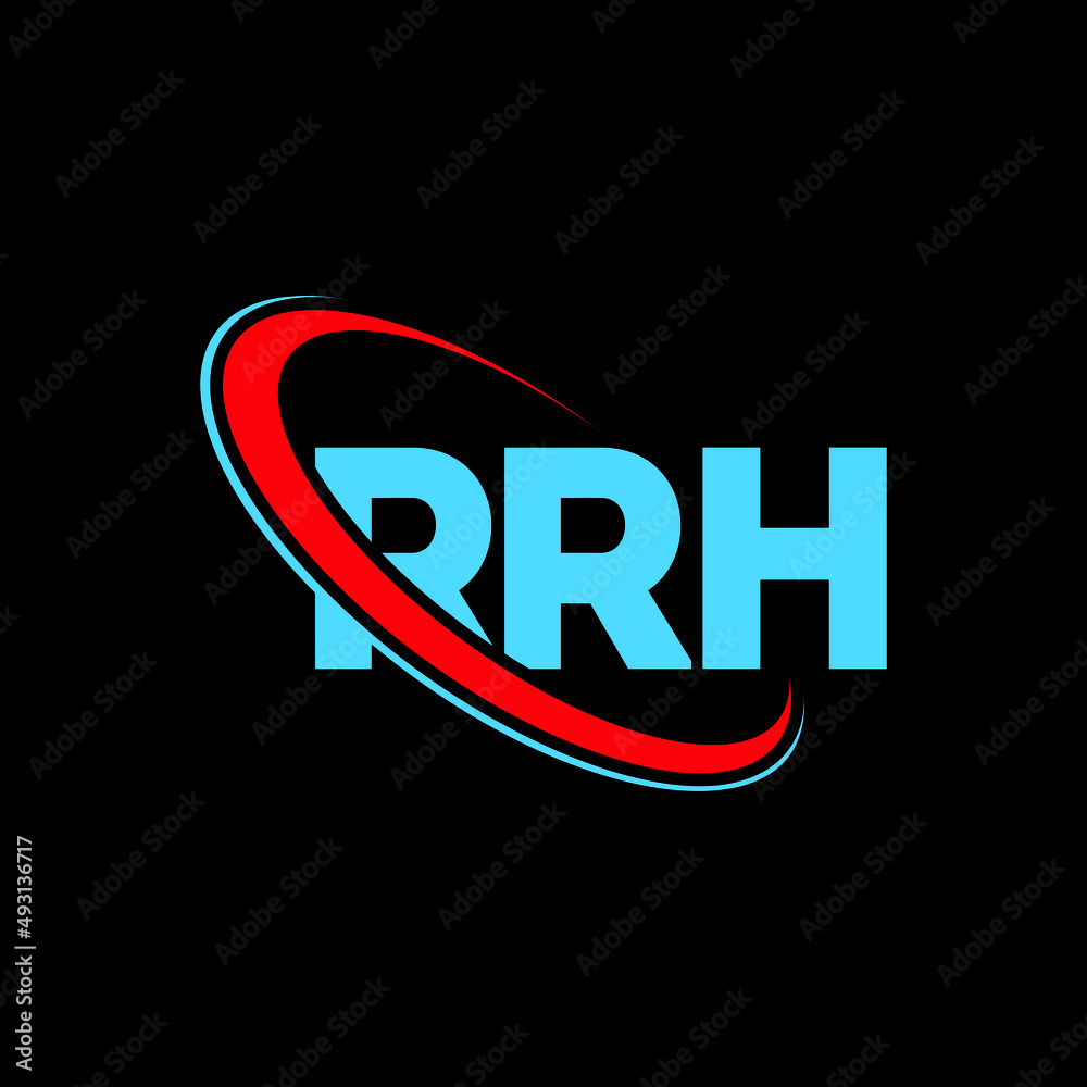 RRH logo. RRH letter. RRH letter logo design. Initials RRH logo linked ...