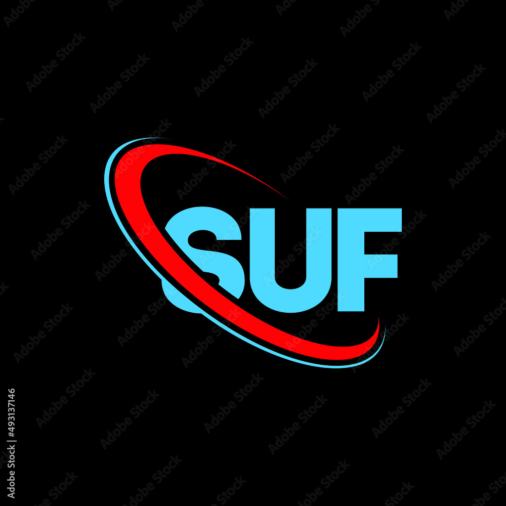 SUF logo. SUF letter. SUF letter logo design. Initials SUF logo linked ...