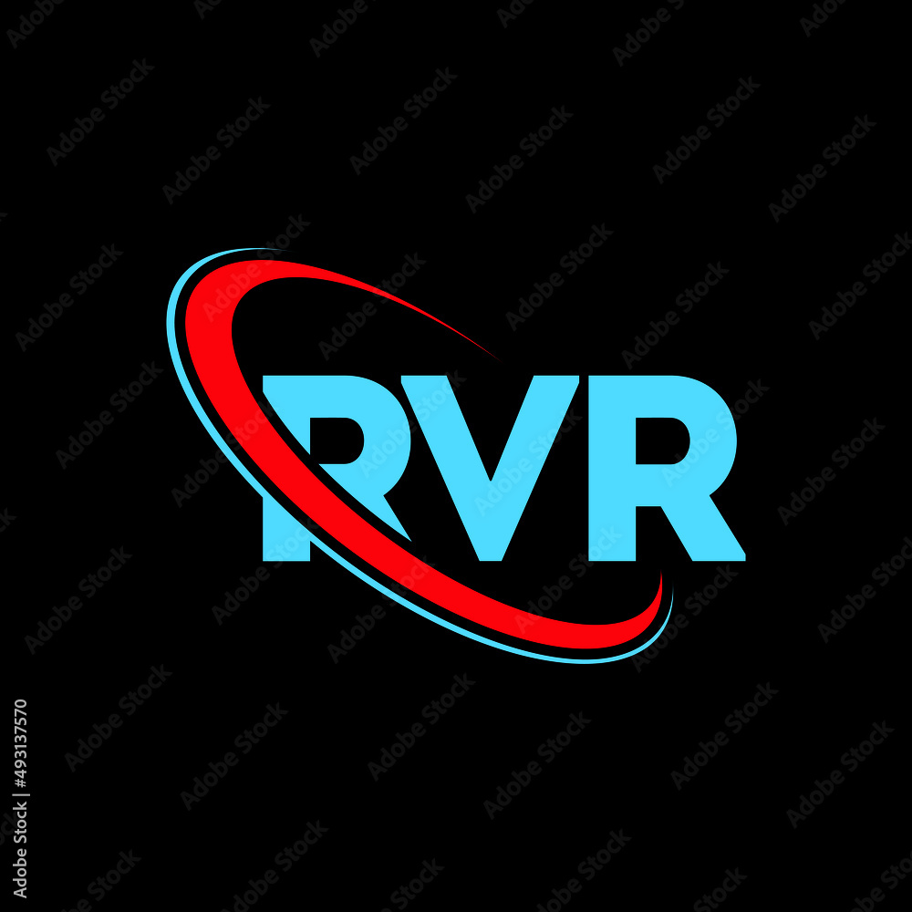 RVR logo. RVR letter. RVR letter logo design. Initials RVR logo linked ...