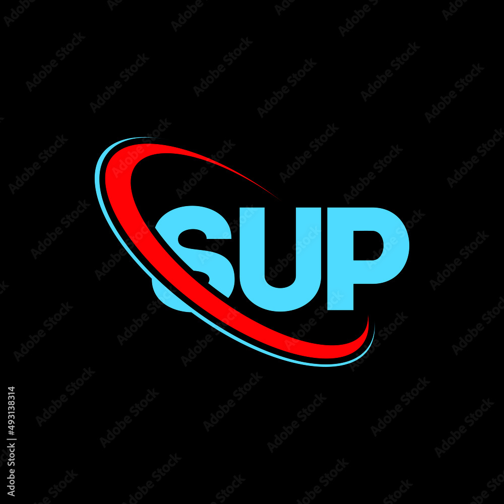 SUP logo. SUP letter. SUP letter logo design. Initials SUP logo linked ...