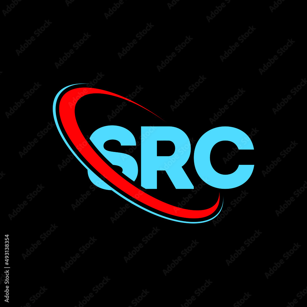 SRC logo. SRC letter. SRC letter logo design. Initials SRC logo linked ...