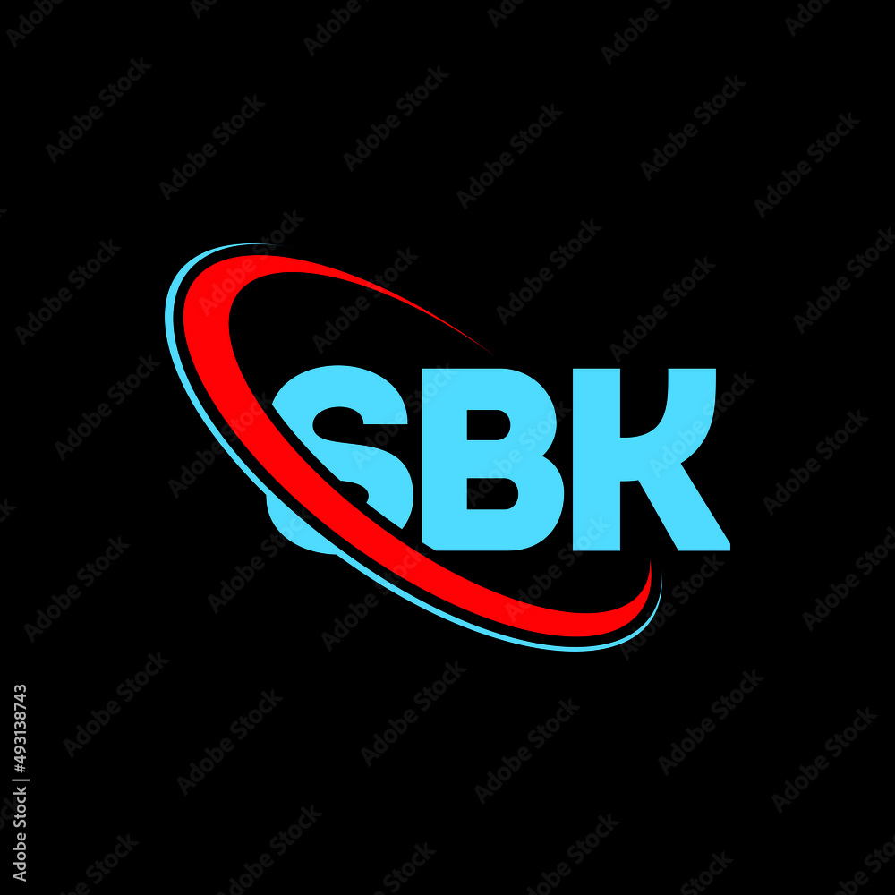 Vektorová grafika „SBK logo. SBK letter. SBK letter logo design ...