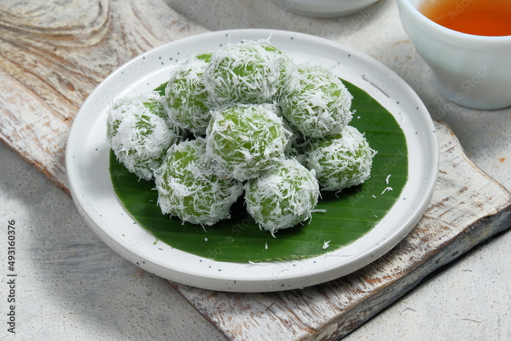 Klepon or kelepon is one of Indonesia's traditional snack made from ...