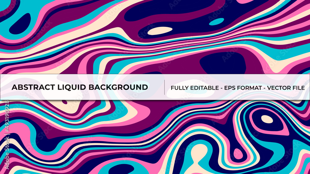 Abstract Liquid Background in futuristic neon color combination Stock ...