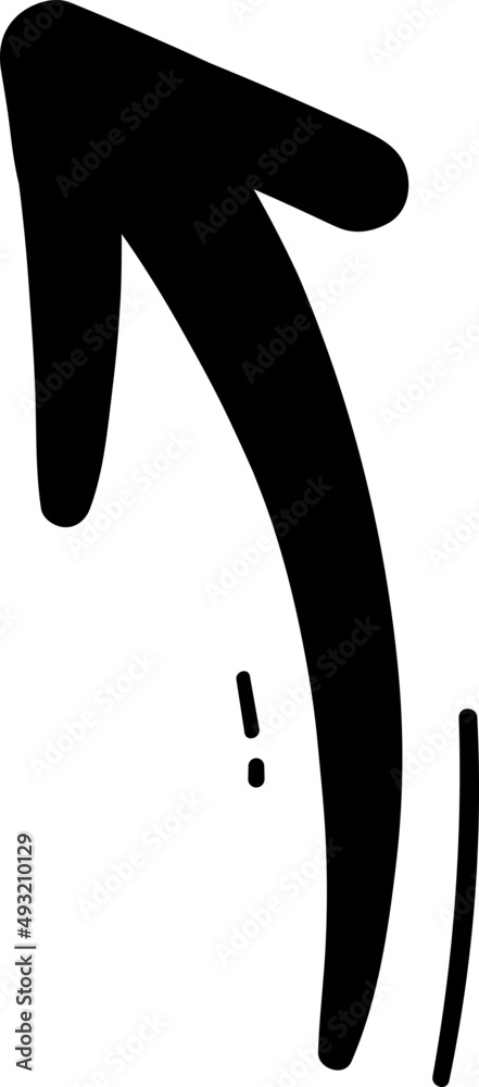 Hand drawn arrow pointing cute element. Stock Vector | Adobe Stock