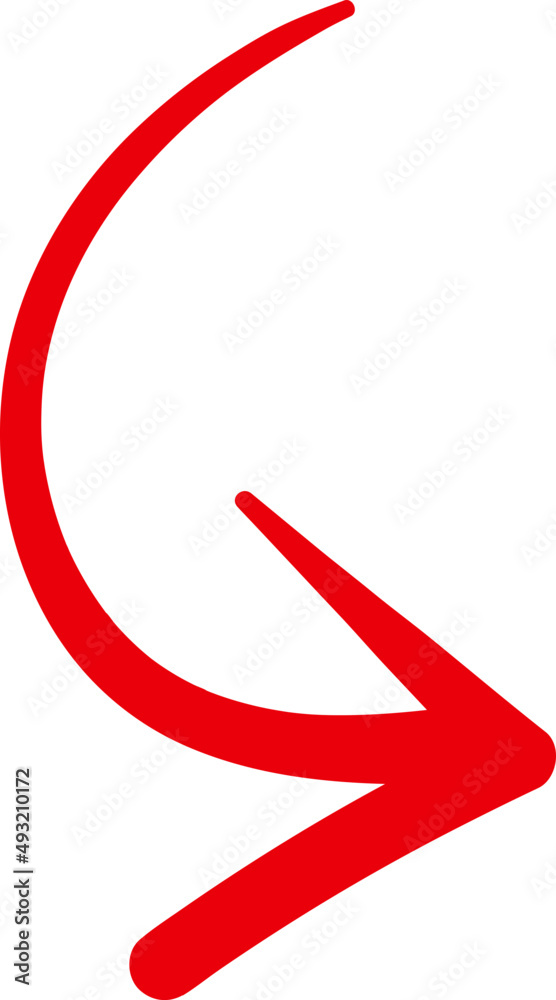 Hand drawn arrow pointing cute element. Stock Vector | Adobe Stock