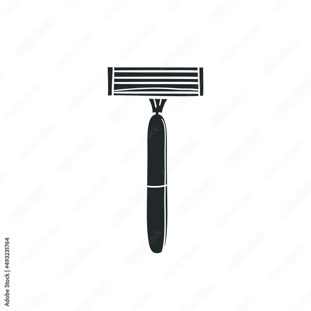 Shave Icon Silhouette Illustration. Personal Hygiene Hair Vector ...
