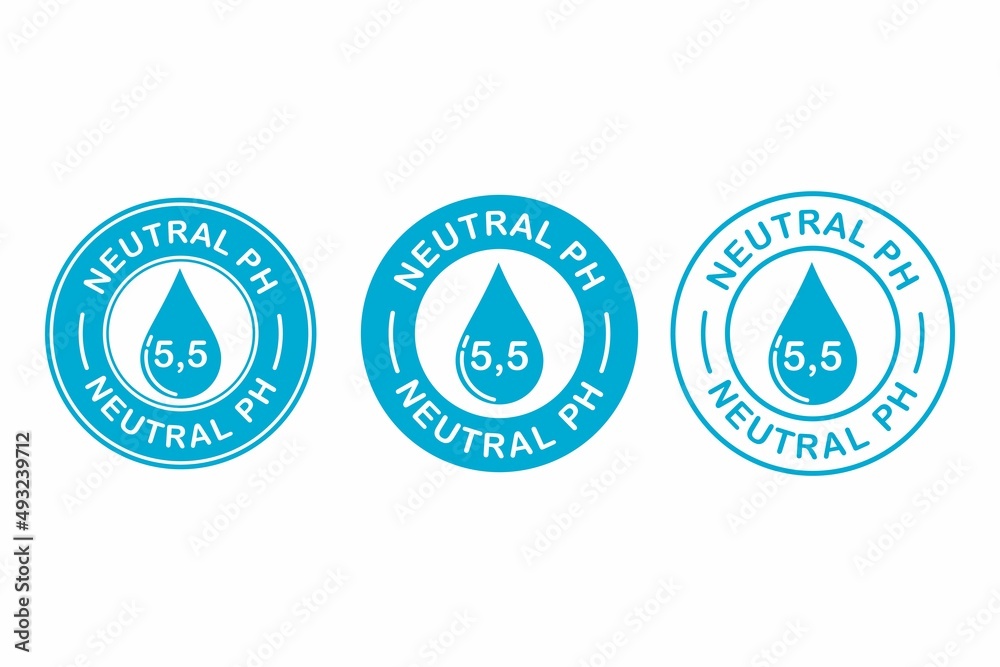 Neutral PH logo design template illustration, Vector Ph sign label with ...