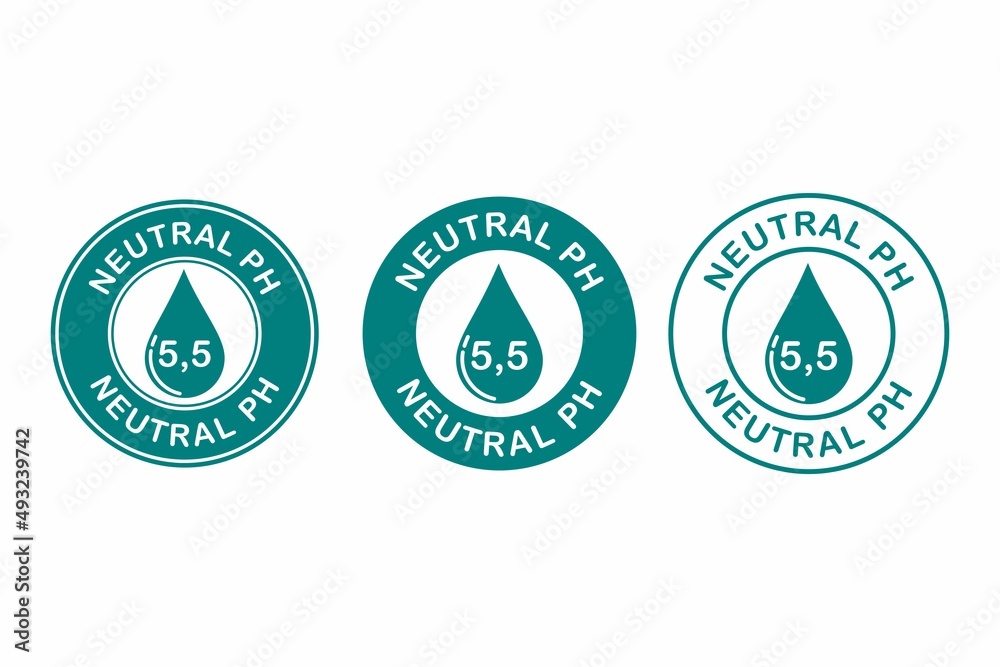 Neutral PH logo design template illustration, Vector Ph sign label with ...