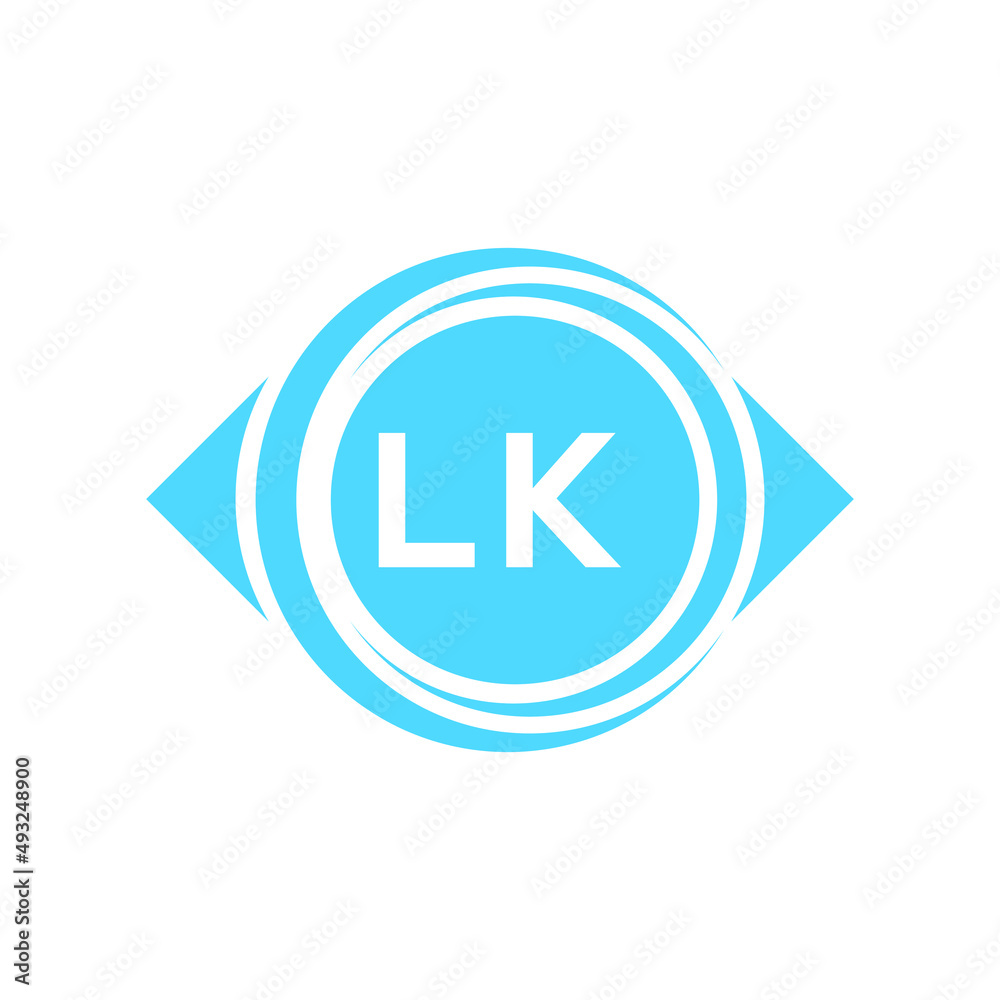 lk letter logo design on black background. lk creative initials letter ...