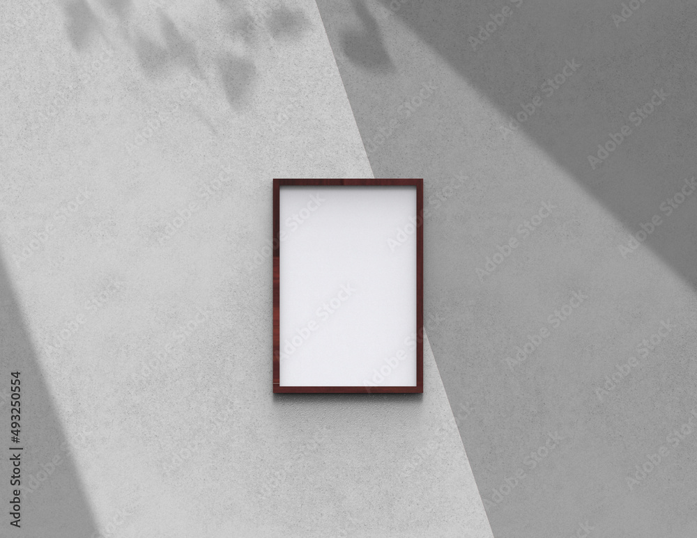 Picture frame background using 3D rendering and geometry. Framed ...