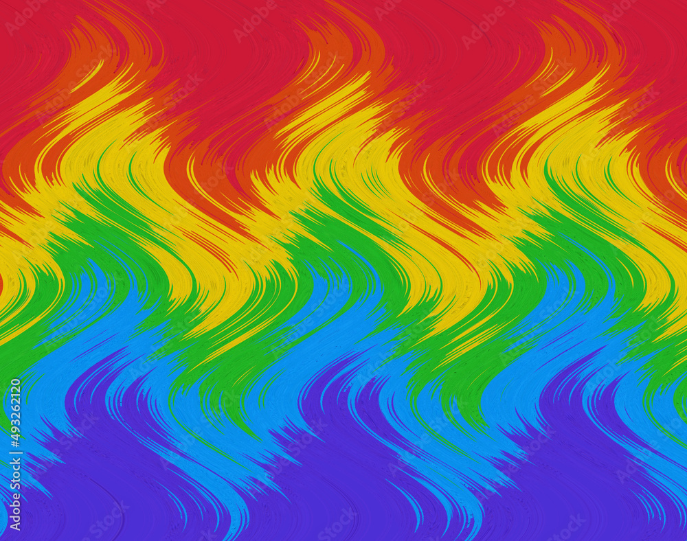 Rainbow wavy vertical lines. Bright multicolored wavy background. Stock ...