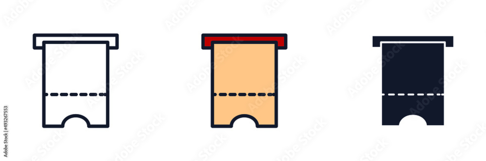 ticket icon symbol template for graphic and web design collection logo ...