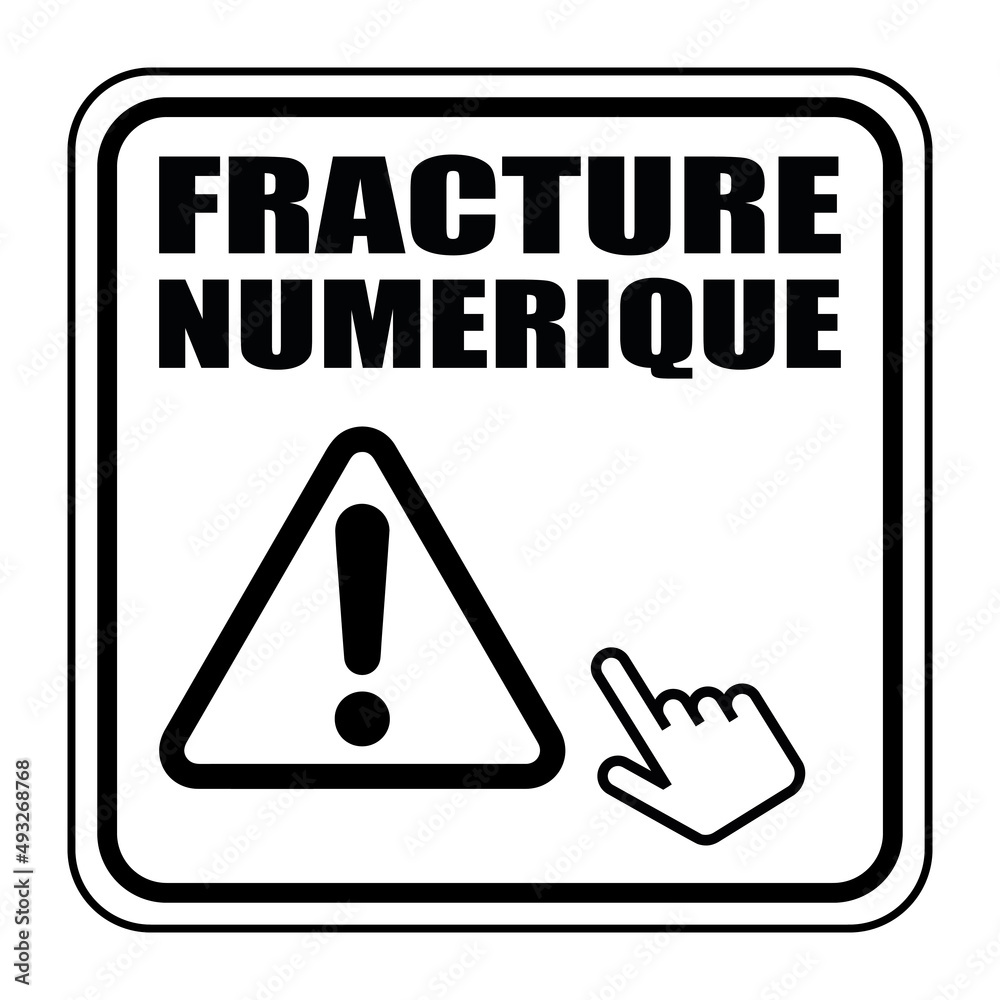 Logo fracture numérique. Stock-Vektorgrafik | Adobe Stock