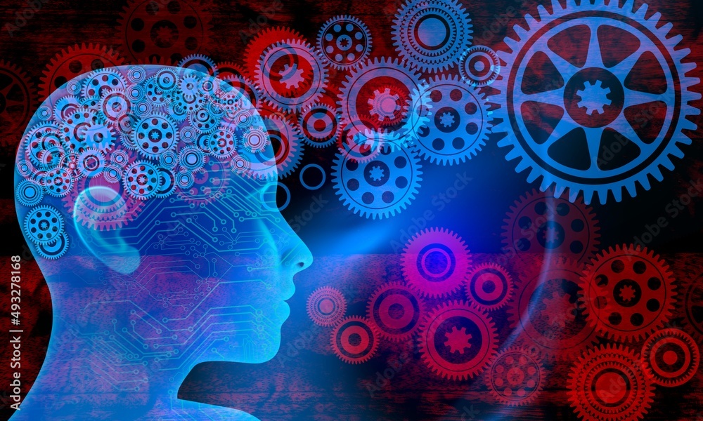 Binary matrix code on the screen. numbers of the computer matrix. The ...