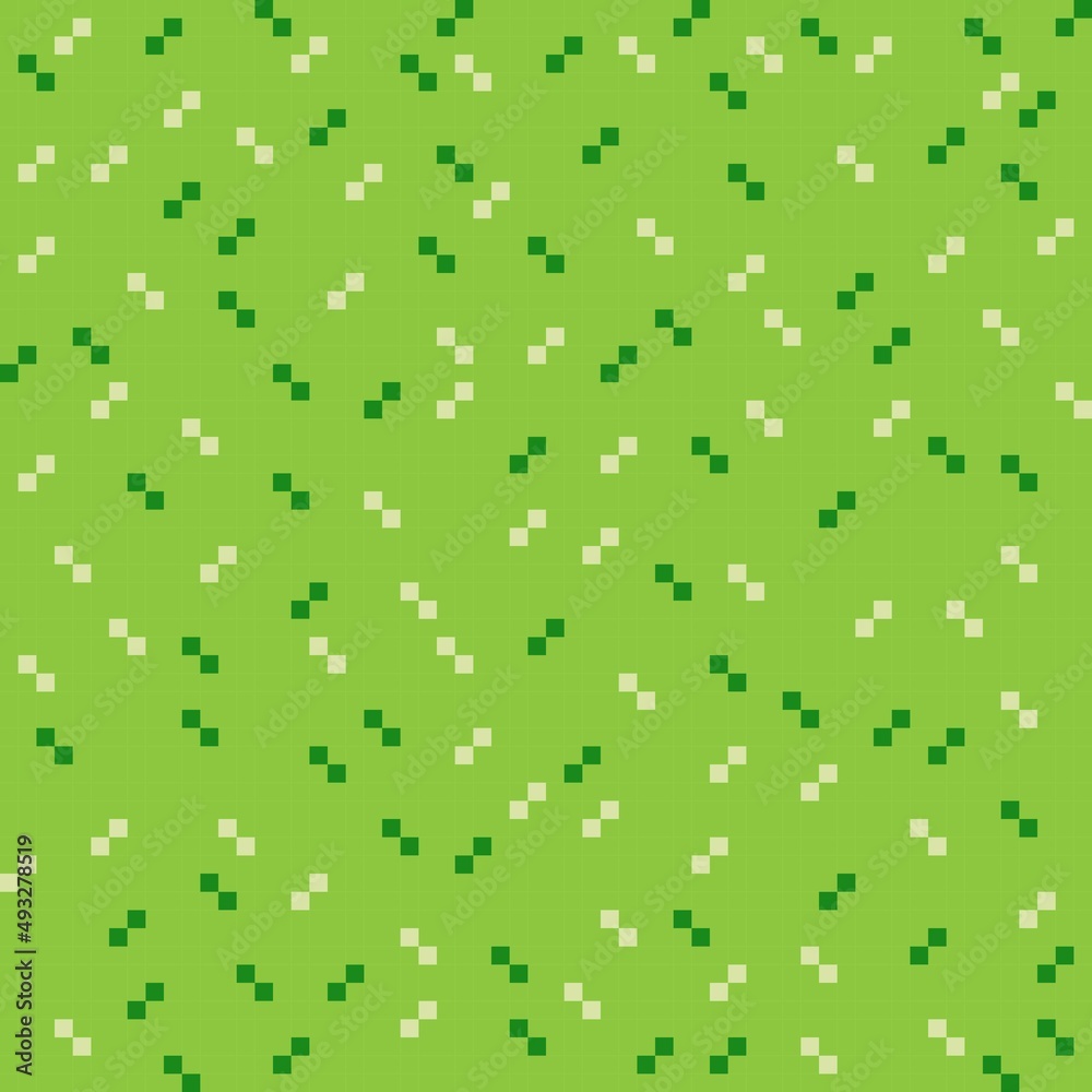 Grass texture pixel art. Vector picture. Stock Vector | Adobe Stock