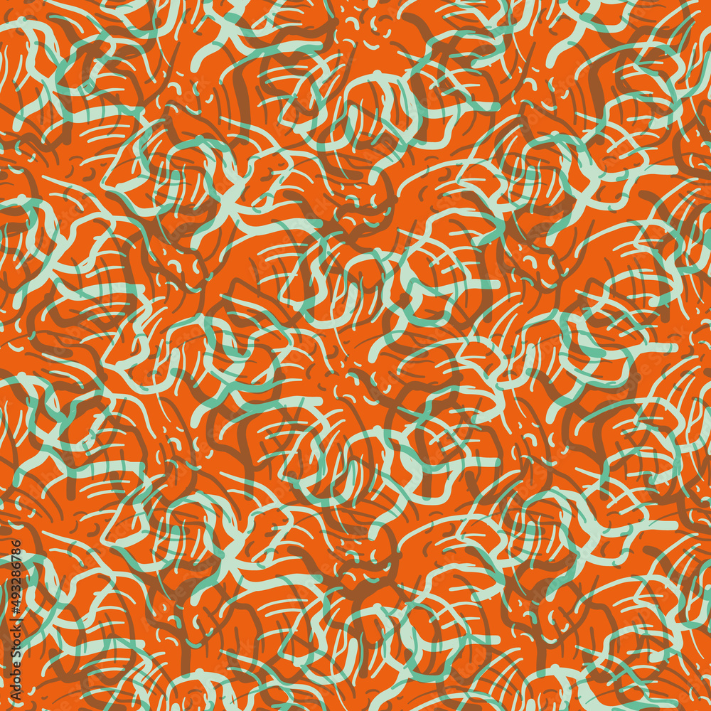 Abstract wild meadow flower weave texture seamless vector pattern ...