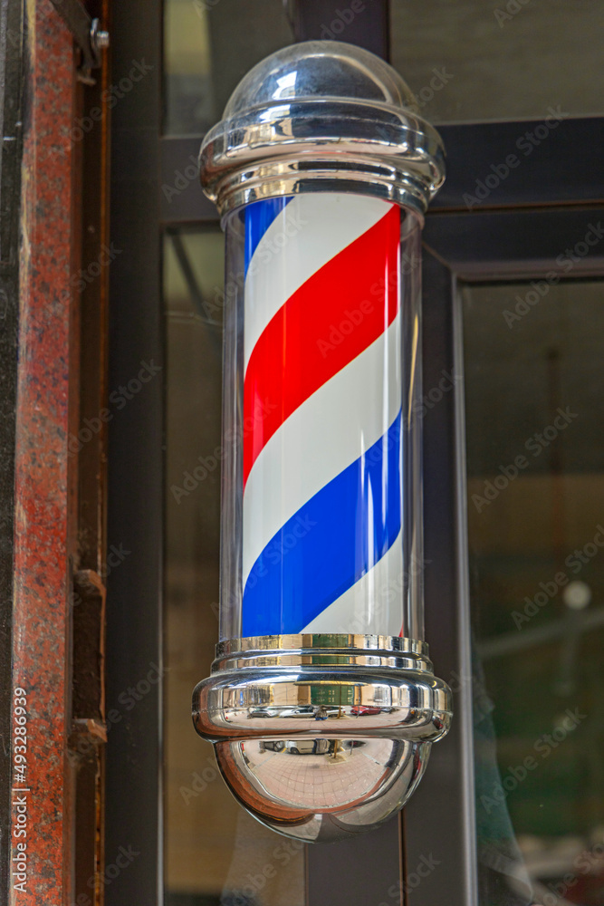 Barber Swirl Pole Stock Photo | Adobe Stock