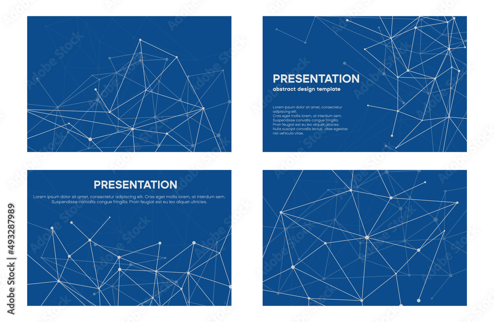 Vector prexus line presentation design. Slide cover for technology ...